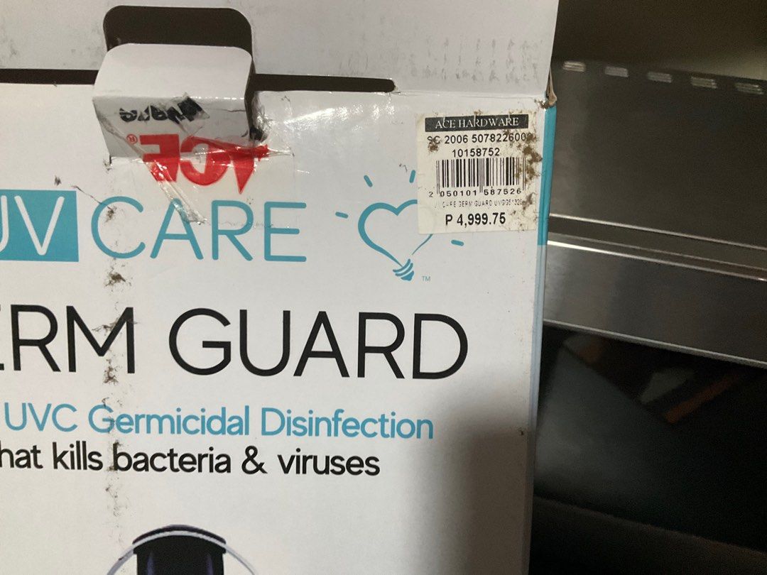 UV CARE UV LIGHT GERM GUARD GERMICIDAL ANTI-VIRAL ANTI COVID LIGHT ...