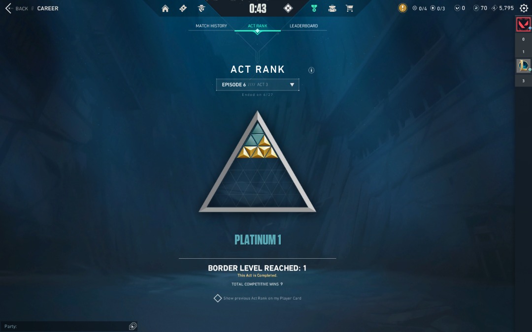 Valorant Ep6 Plat Account, Video Gaming, Gaming Accessories, Game Gift ...