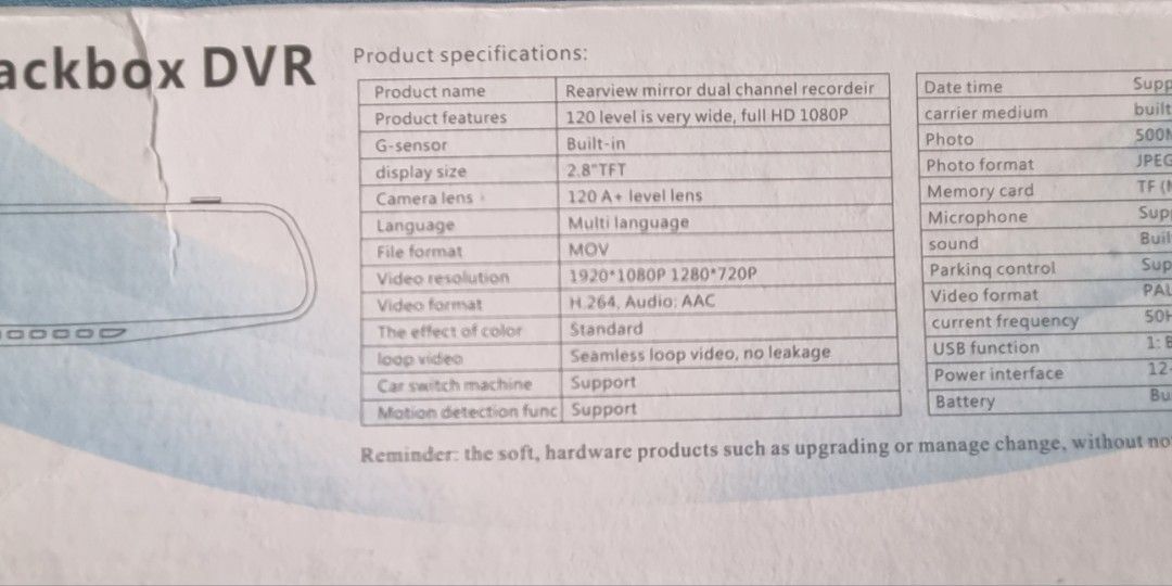 Vehicle blackbox DVR rear view mirror, Car Accessories, Accessories on ...