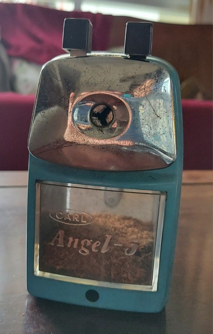 Vintage Carl Angel-5 Rotary Pencil Sharpener, Hobbies & Toys ...