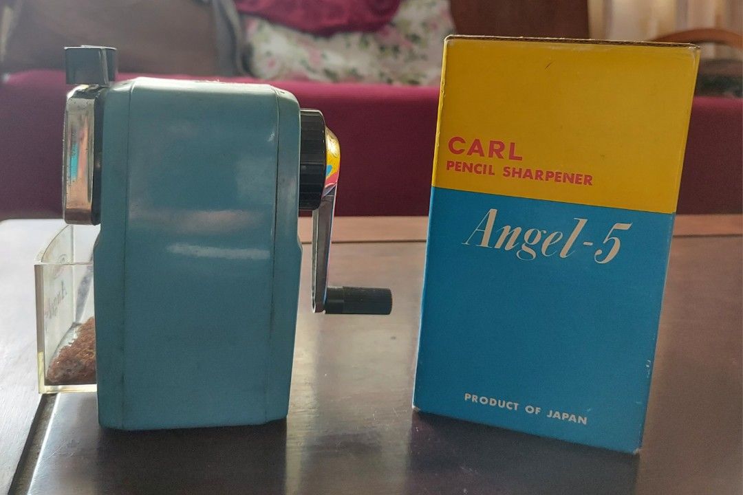 Vintage Carl Angel-5 Rotary Pencil Sharpener, Hobbies & Toys ...