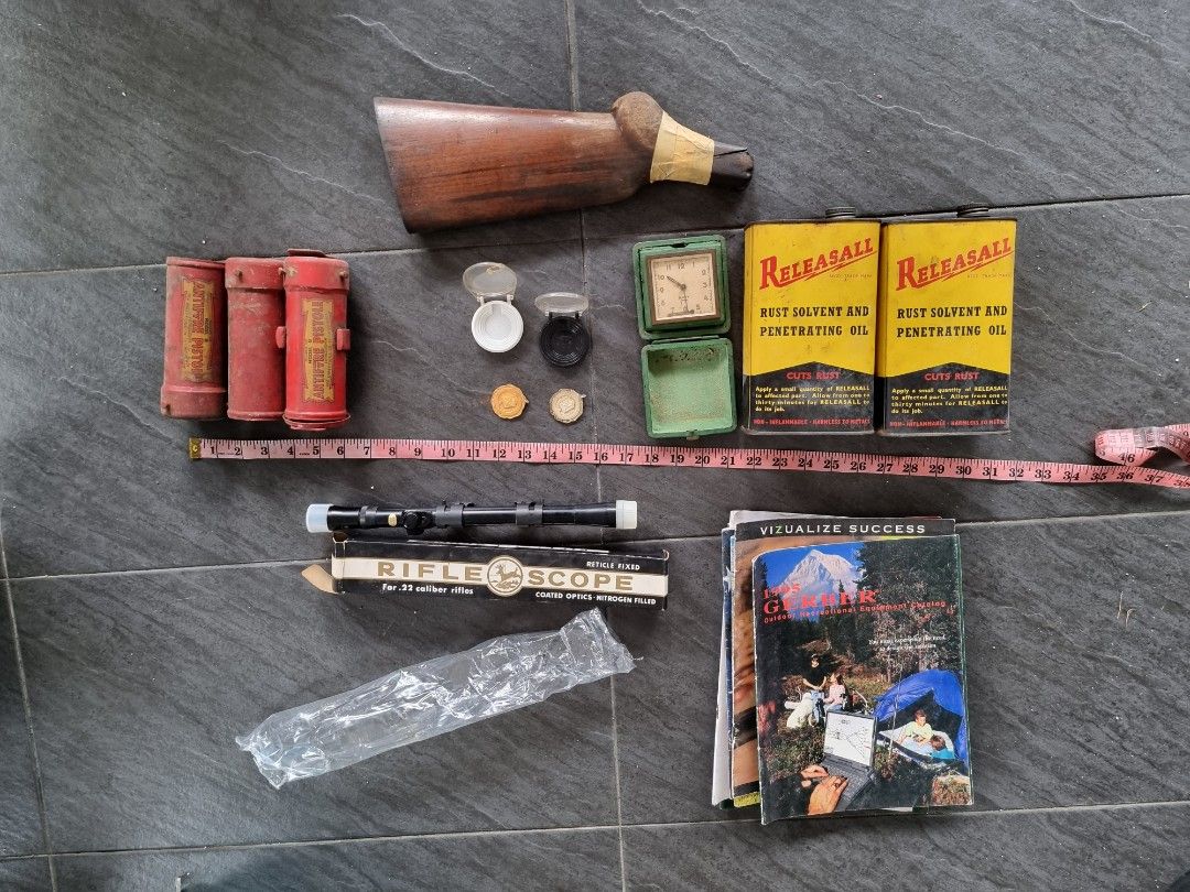 Vintage Kayu Lama Senapang Patah rare Display Hiasan, Hobbies & Toys ...