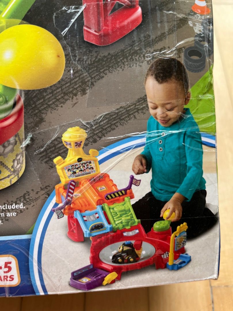 Vtech race car set with 1 car, Babies & Kids, Infant Playtime on Carousell