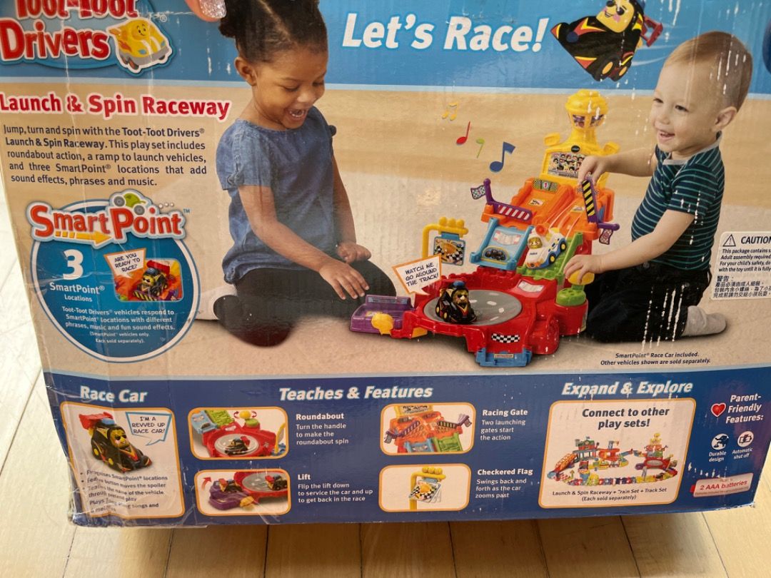 Vtech race car set with 1 car, Babies & Kids, Infant Playtime on Carousell