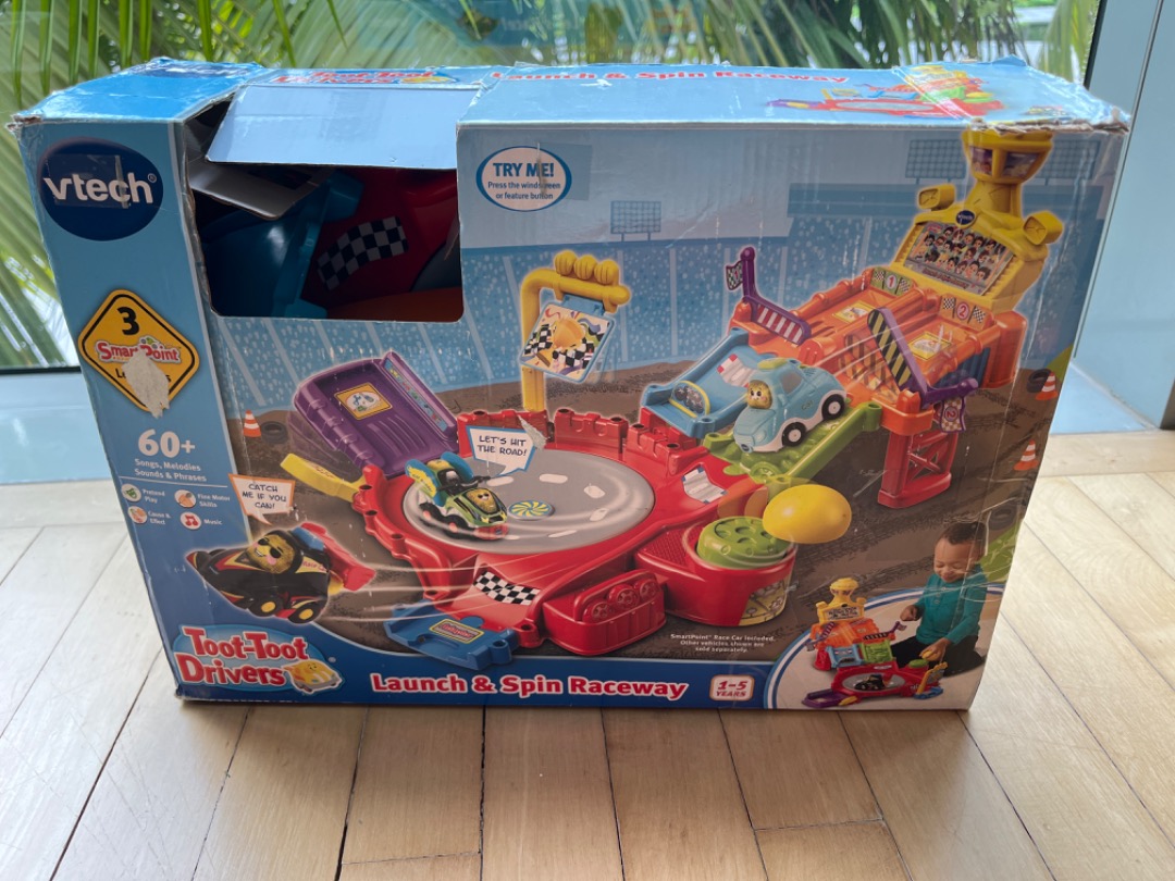 Vtech race car set with 1 car, Babies & Kids, Infant Playtime on Carousell
