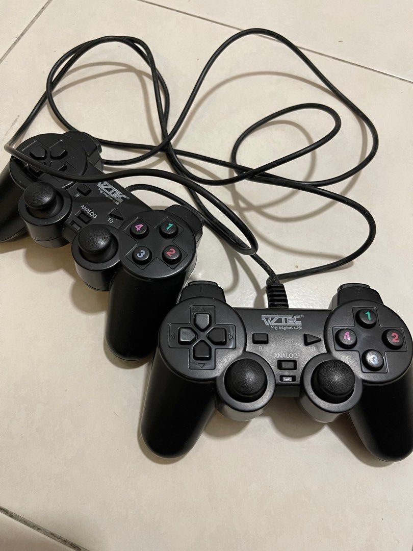 VZTEC Twin Double Shock USB Game Pad, Video Gaming, Gaming Accessories, Controllers on Carousell