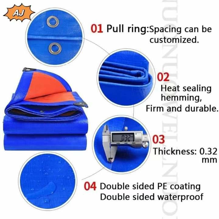 water proof sakoline blue sack trapal for outdoor on Carousell