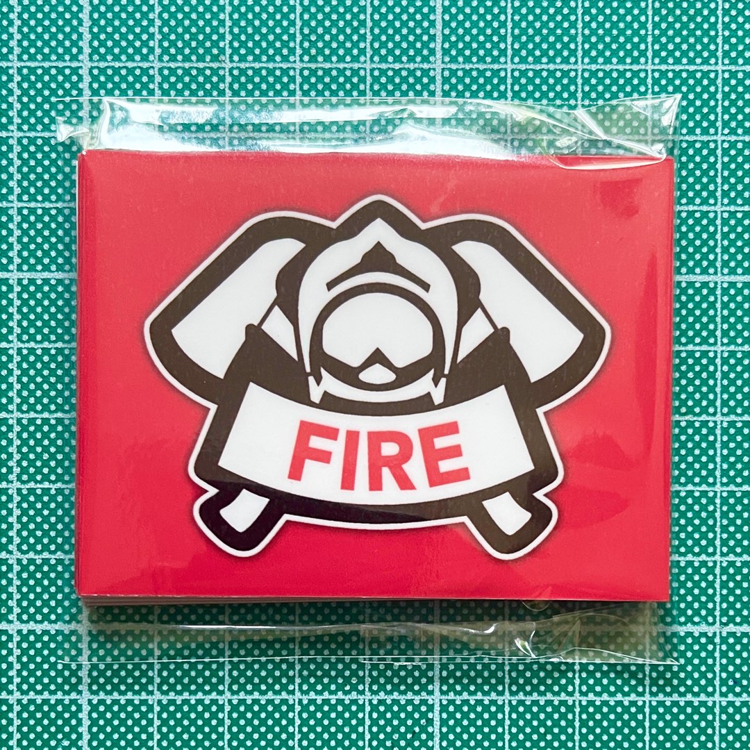 Waterproof Stickers: FIRE ( SCDF ) abt 6 x 8 cm . Free Normal Mail ...