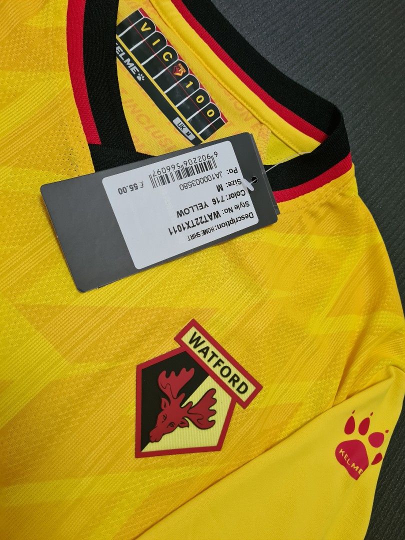 WATFORD 2022-2023 AUTHENTIC KELME HOME JERSEY, Hobbies & Toys ...