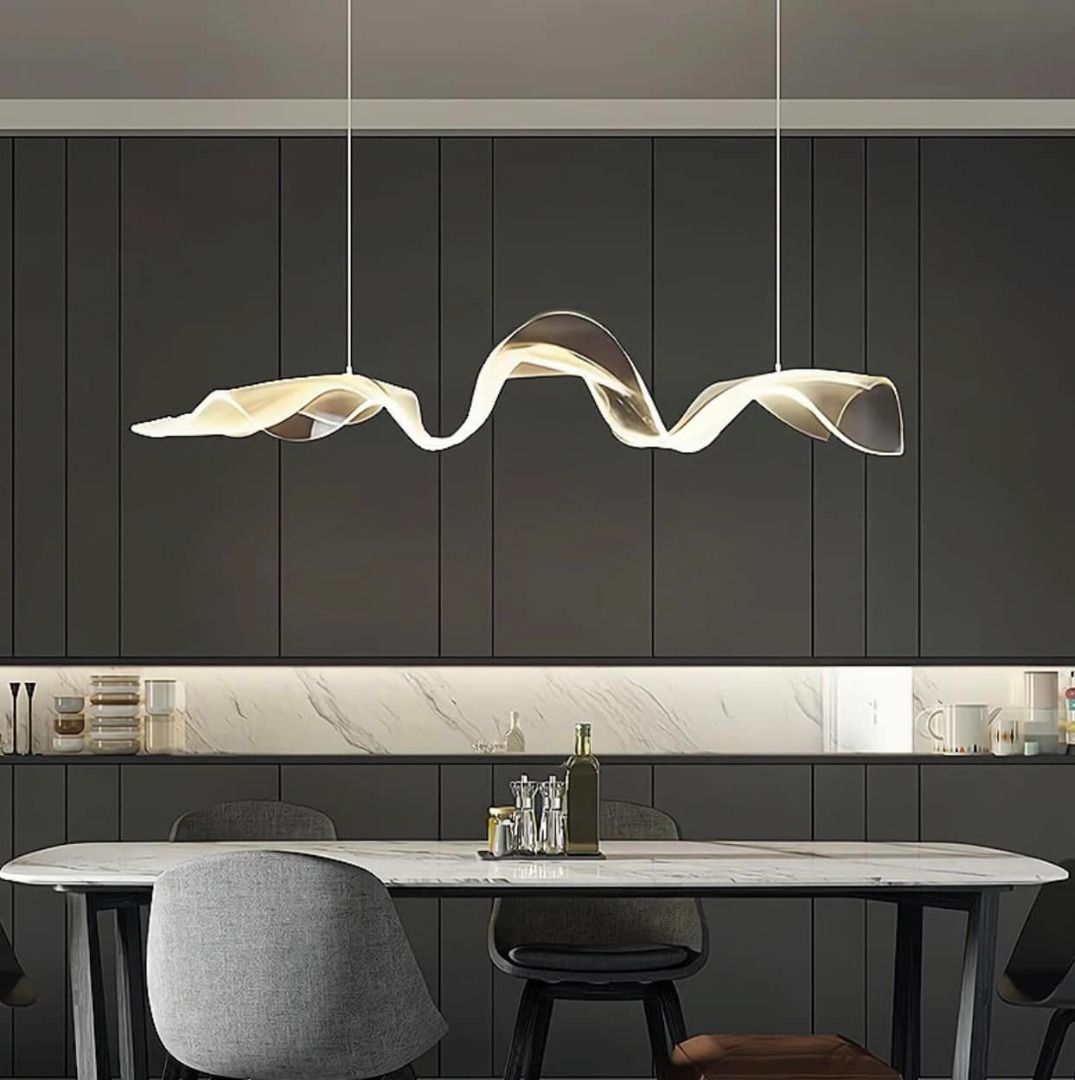Wave Led Strip Chandelier on Carousell