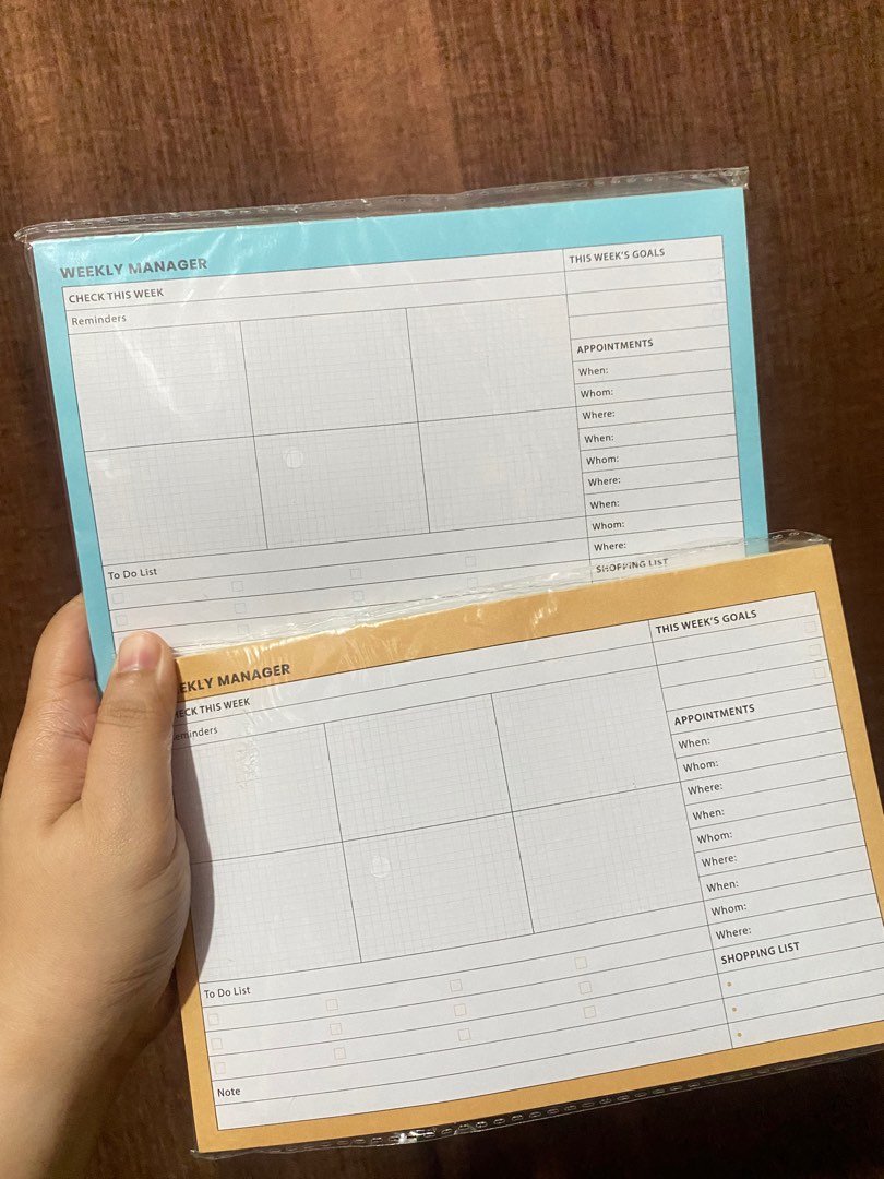 Weekly manager / checklist, Hobbies & Toys, Stationary & Craft, Other ...