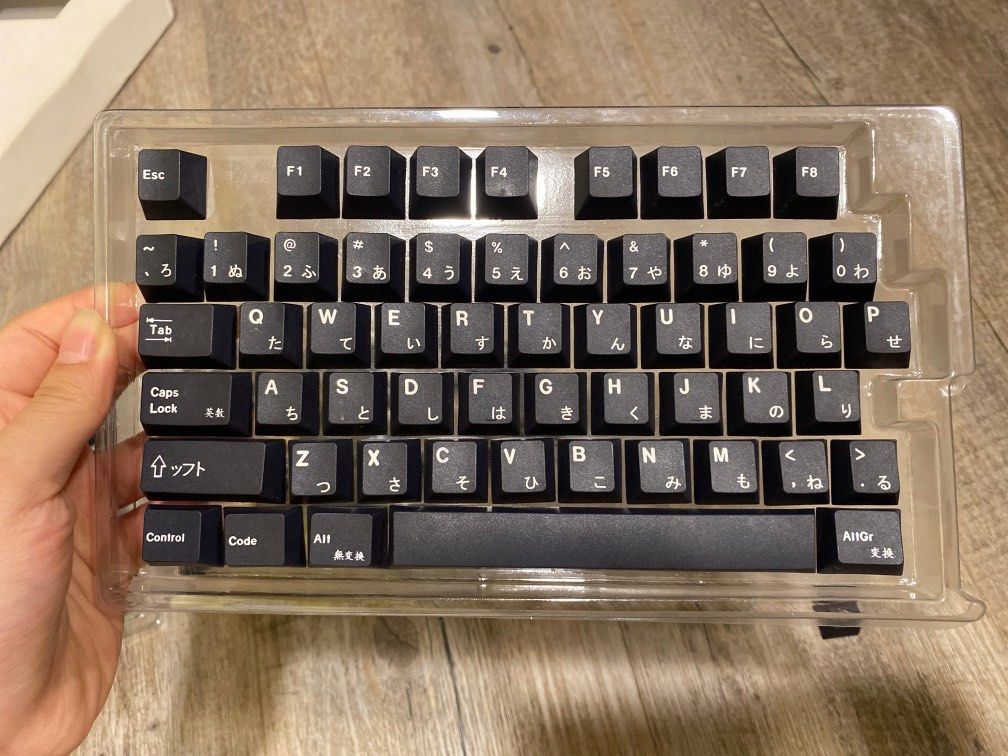japanese white on black (WOB) keycap set cherry profile, Computers ...