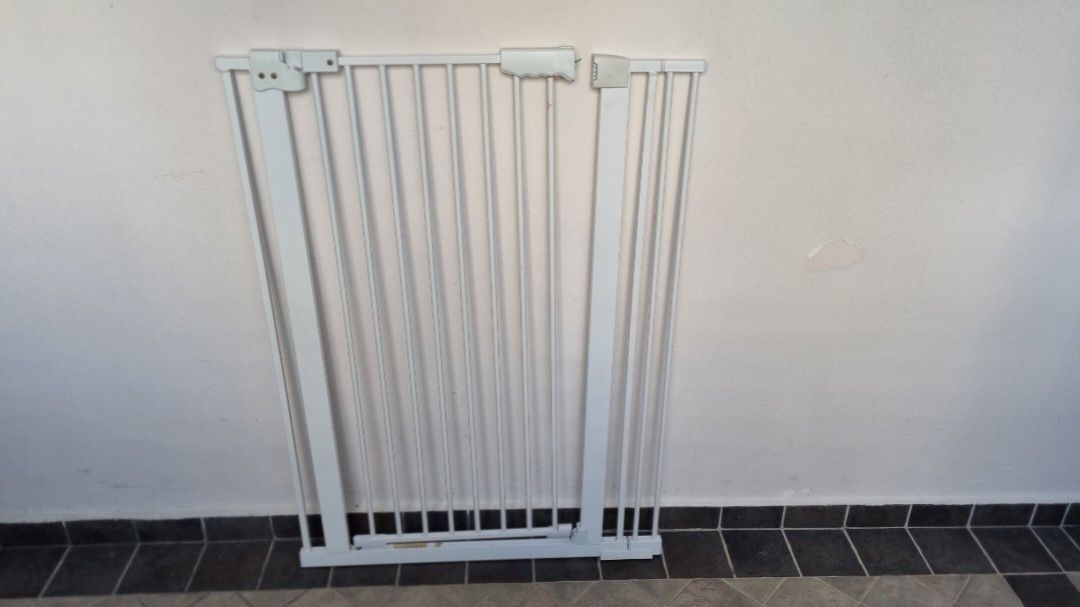 White Safety Gate Barrier, Babies & Kids, Baby Nursery & Kids Furniture ...