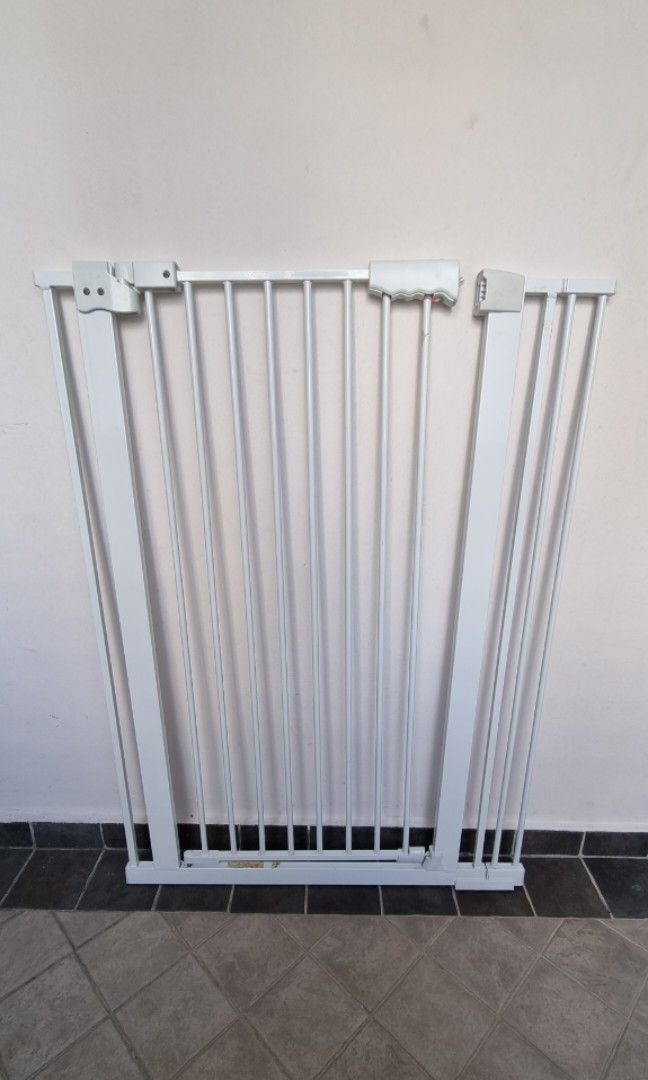 White Safety Gate Barrier, Babies & Kids, Baby Nursery & Kids Furniture ...