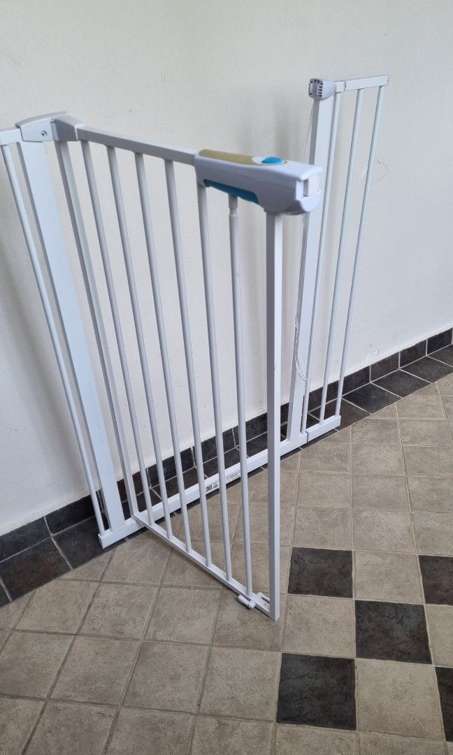 White Safety Gate Barrier, Babies & Kids, Baby Nursery & Kids Furniture ...