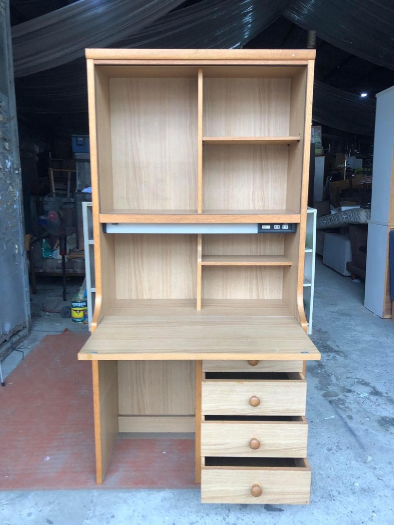 Wooden Study Table Japan surplus on Carousell
