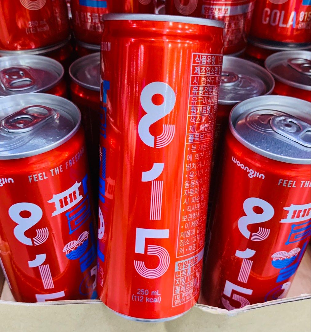 Woongjin 815 Zero Cola 250 ML, Food & Drinks, Beverages on Carousell