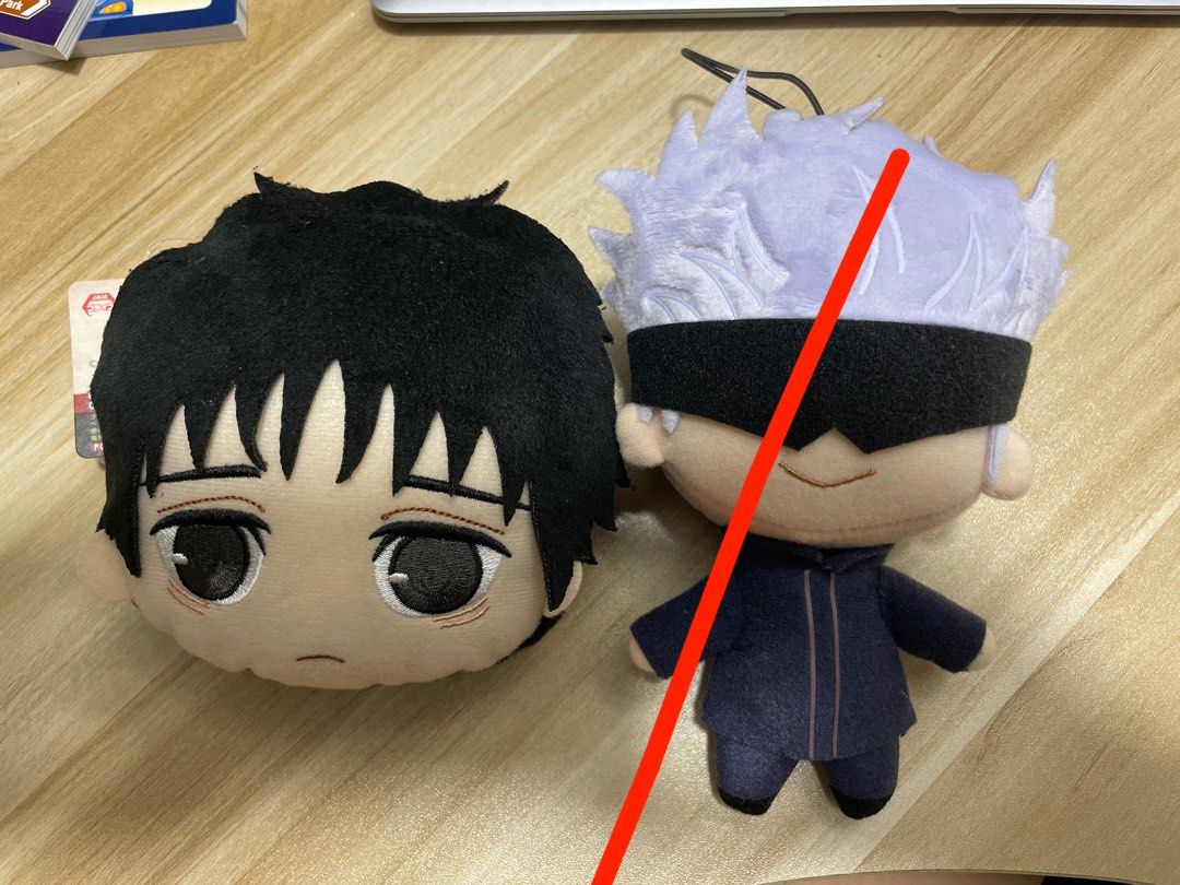 wts lfb jjk jujutsu kaisen gojo plush yuuta face pouch, Hobbies & Toys ...