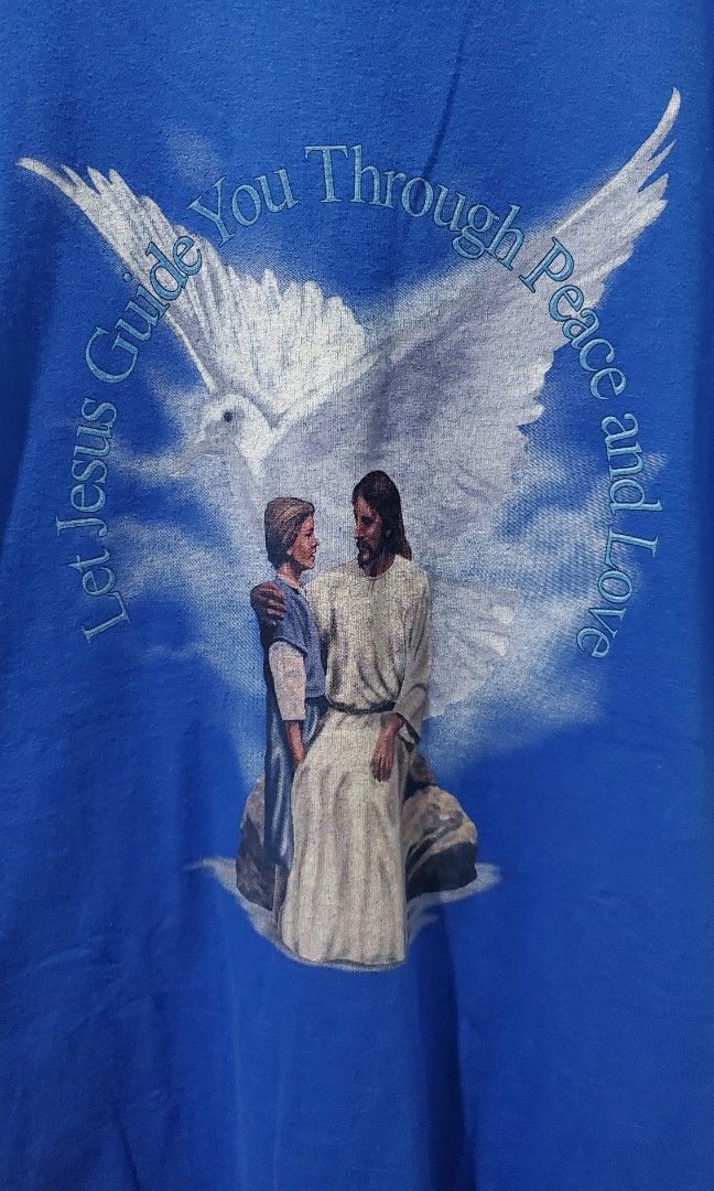 Y2k Jesus Tee, Men's Fashion, Tops & Sets, Tshirts & Polo Shirts on ...