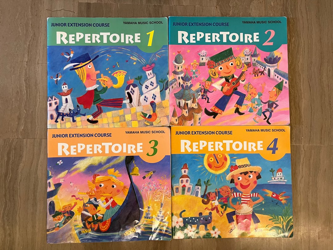 Yamaha JXC Repertoire 1-4 Solfege and Ensemble 1-4 full set, Hobbies ...