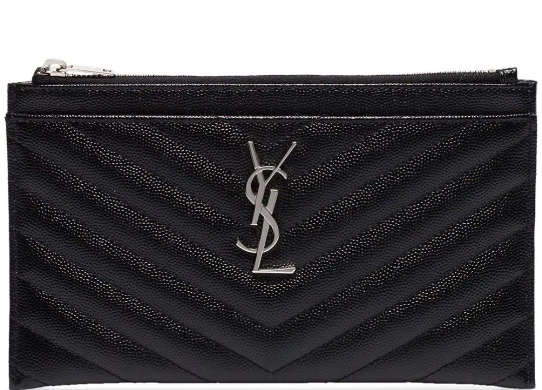 YSL Monogram Bill Pouch, Luxury, Bags & Wallets on Carousell