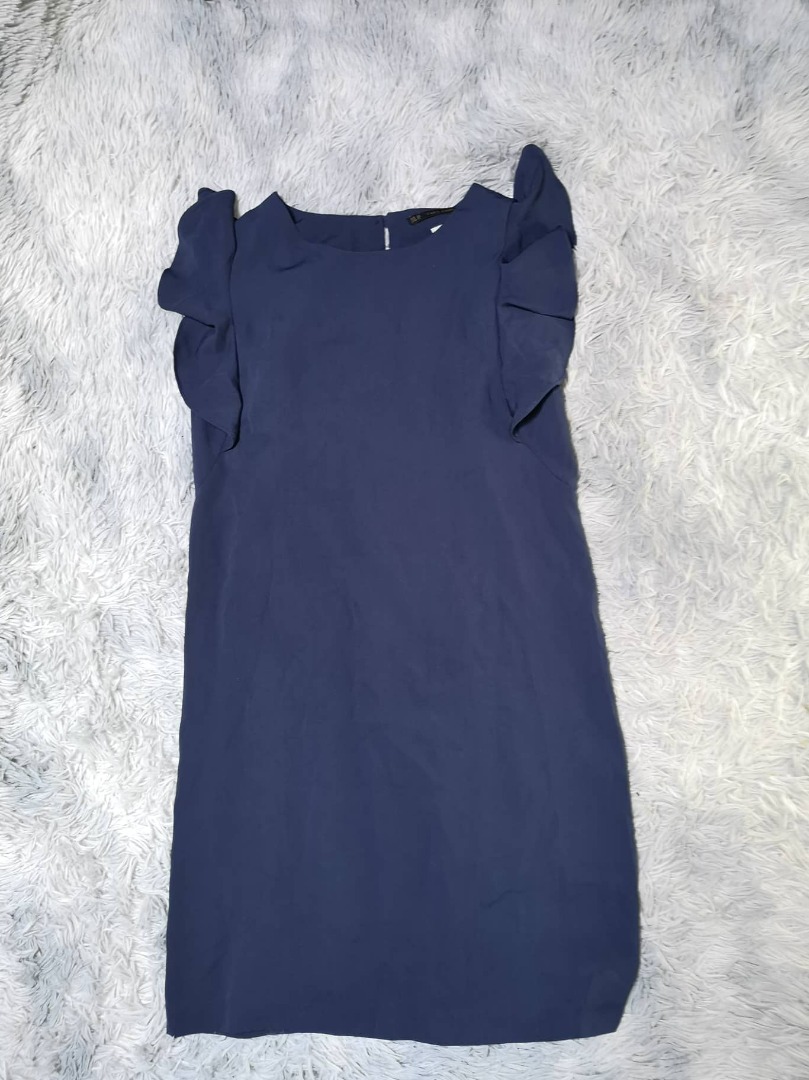 Zara Basic Navy Blue Sexy Top, Women's Fashion, Dresses & Sets, Dresses on Carousell
