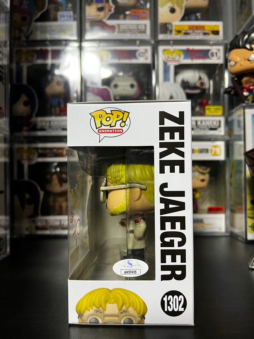 ZEKE JAEGER ATTACK ON TITAN FUNKO POP (SIGNED & QUOTED BY ENG VOICE ...