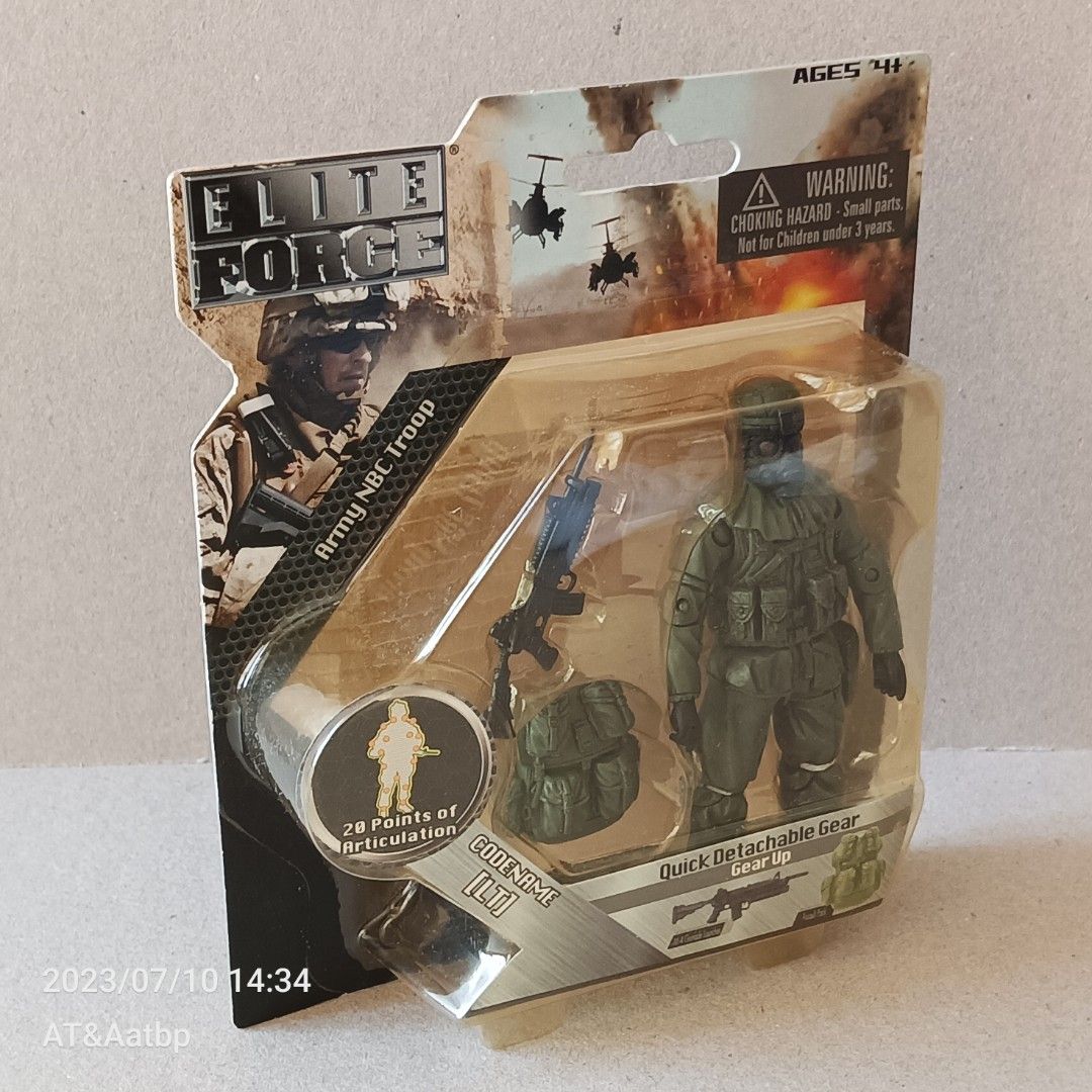 VHTF 3.75" scale BBI Elite Force U.S ARMY NBC TROOP action figure on ...