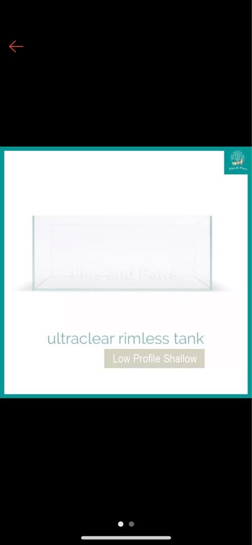 2 Feet Shallow Tank - Crystal Rimless, Pet Supplies, Homes & Other Pet ...