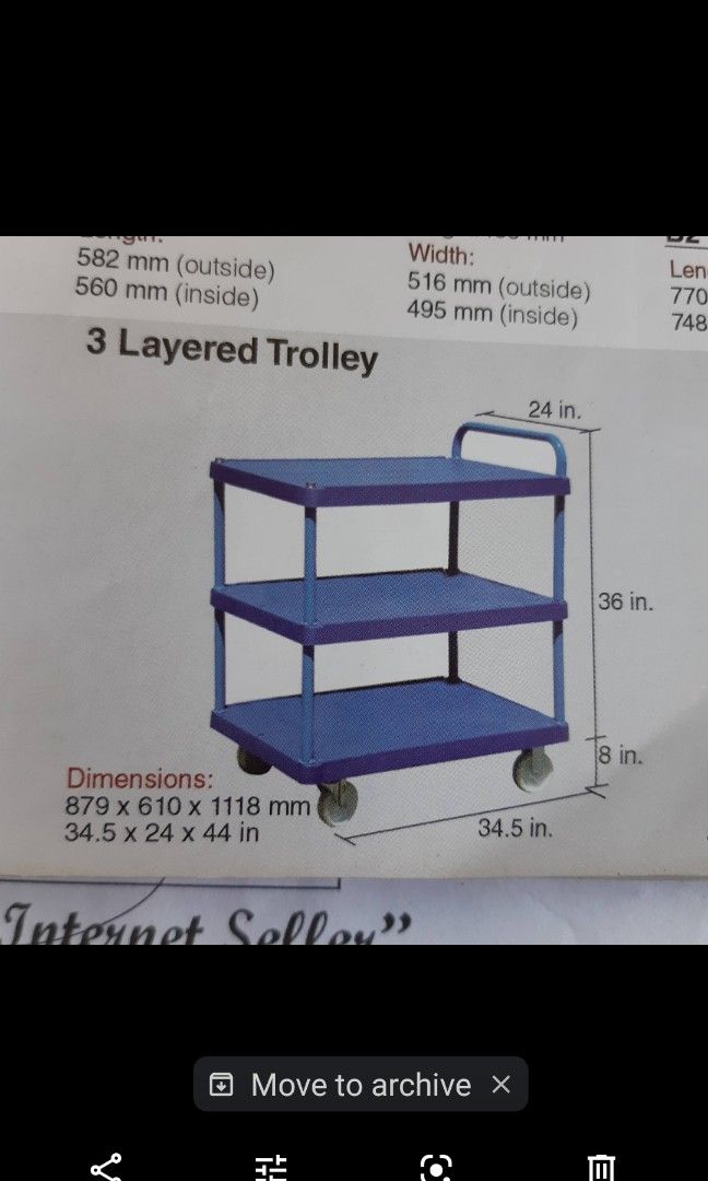 3 three tiered tier tray layer service CART CARTS trolley trollies best ...