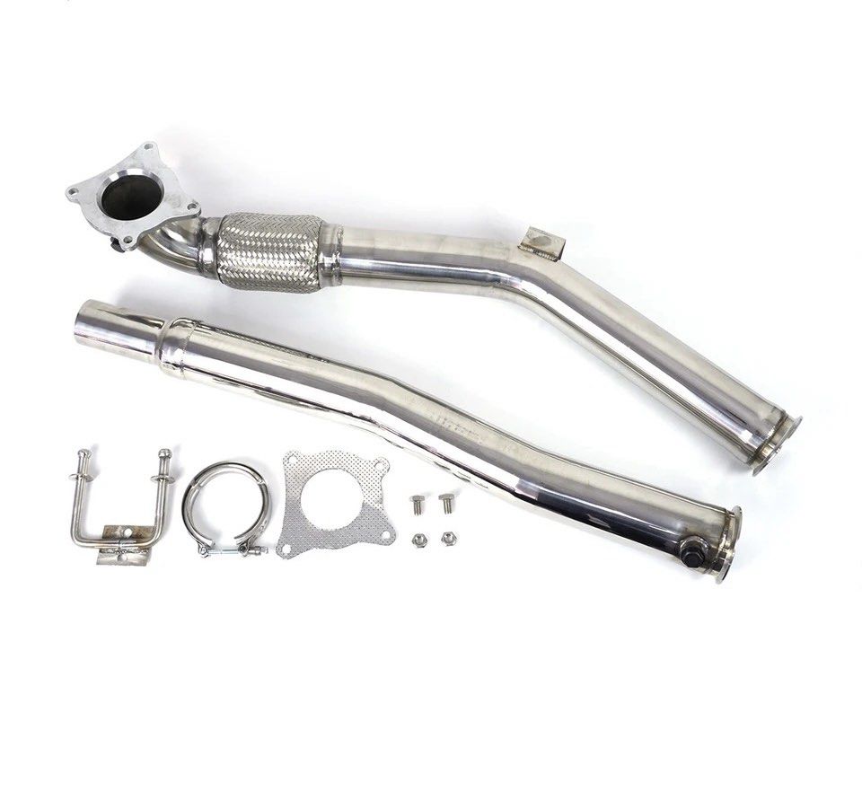 3 inch Down Pipe for Audi A3, Volkswagen VW Golf MK5 MK6 GTI Jetta 2.0T ...