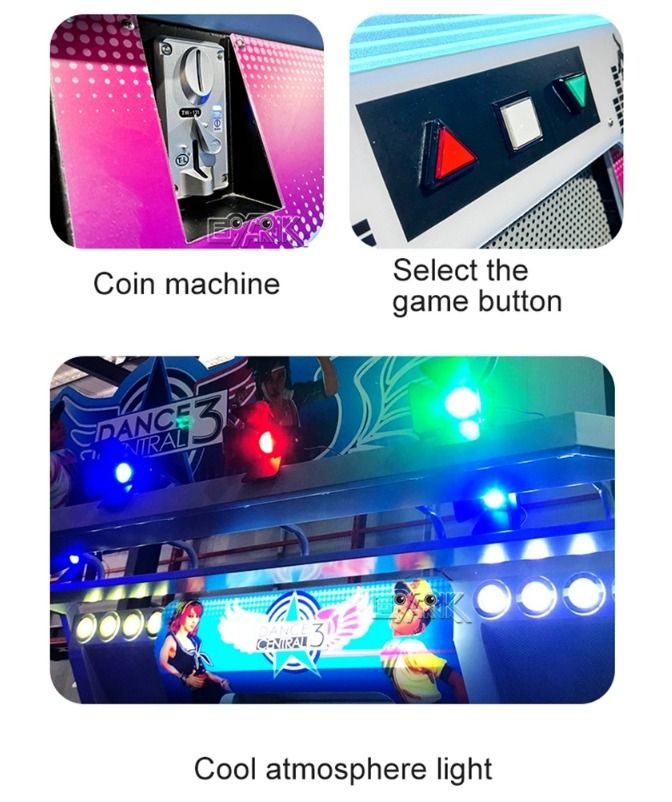 55" Dance Central 3 Coin Operated Games Dance Revolution Arcade Machine ...