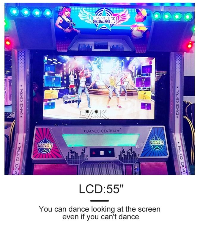 55" Dance Central 3 Coin Operated Games Dance Revolution Arcade Machine ...