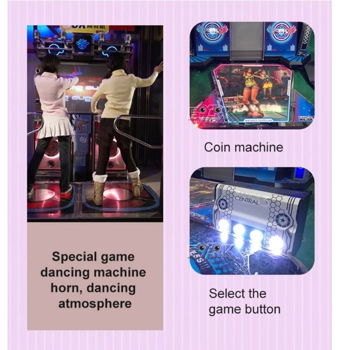 55" Dance Central 3 Coin Operated Games Dance Revolution Arcade Machine ...
