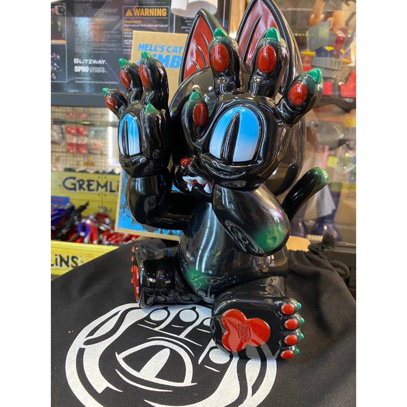 「議價不回 無誠勿擾」地獄貓 jumbo GRAPE BRAIN HELL'S CAT ONIGIRI 塘膠 公仔 日本製, 興趣及遊戲 ...