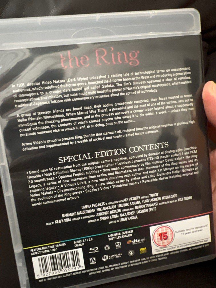 ( Bluray ) The Ring - ARROW Label Blu-ray, Hobbies & Toys, Music ...