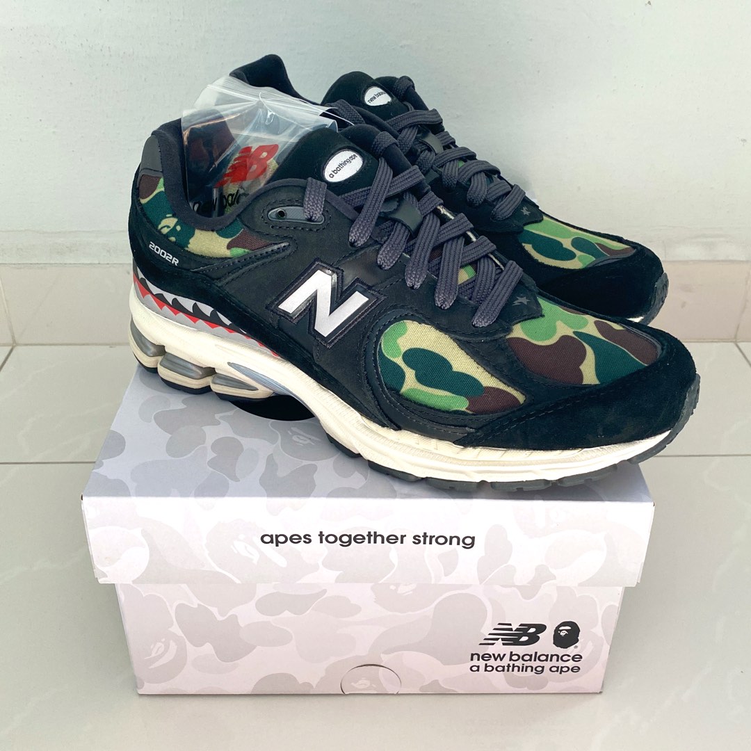 A Bathing Ape x New Balance 2002R ‘Green Camo’ BAPE M2002RBF, Men's ...