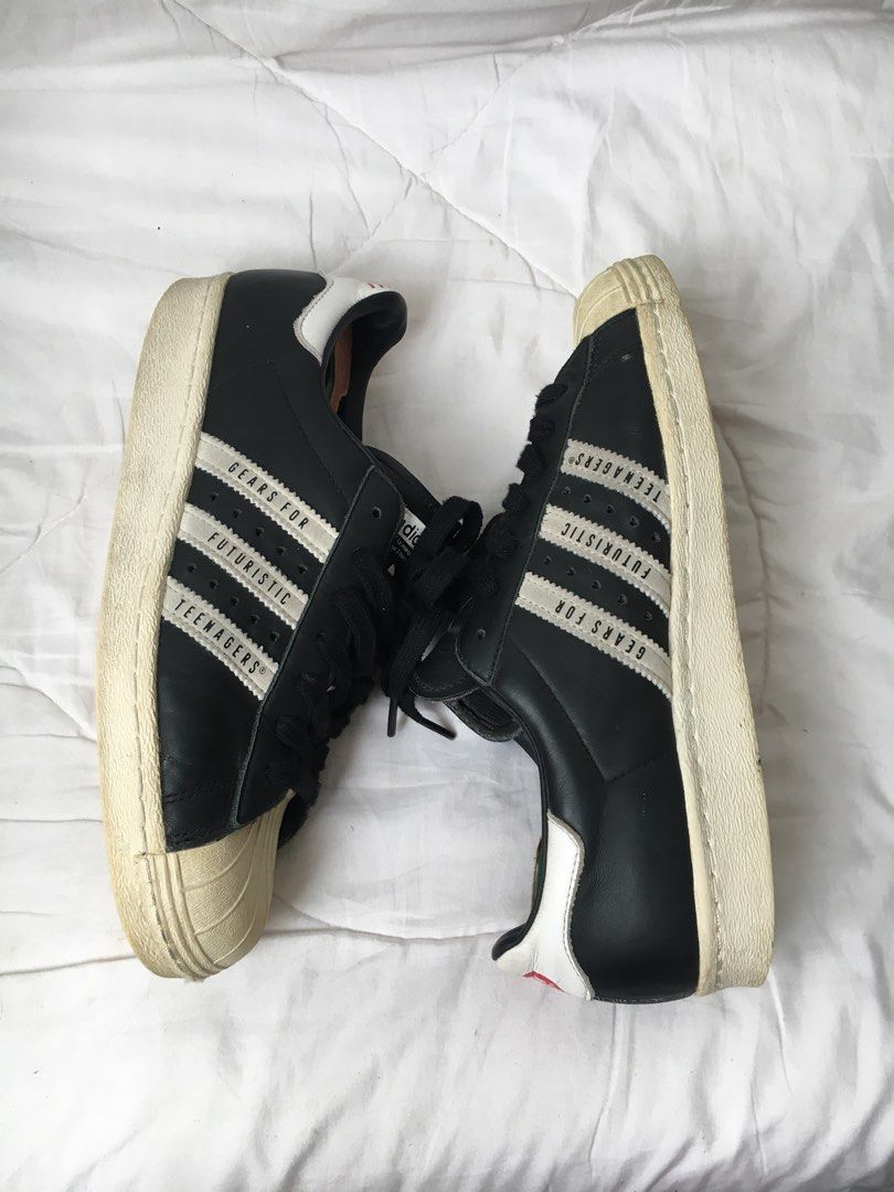 ADIDAS SUPERSTAR X HUMAN MADE BLACK, Men's Fashion, Footwear, Sneakers ...
