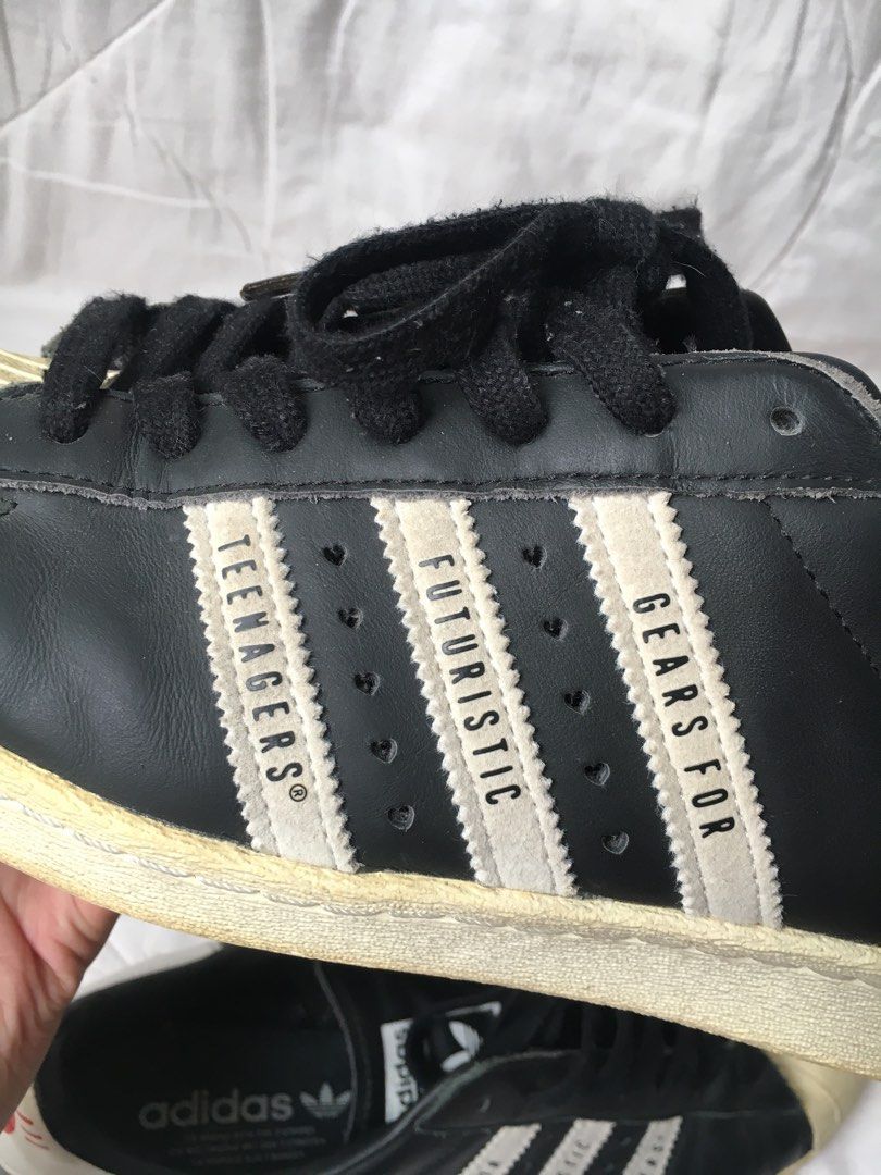 ADIDAS SUPERSTAR X HUMAN MADE BLACK, Men's Fashion, Footwear, Sneakers ...