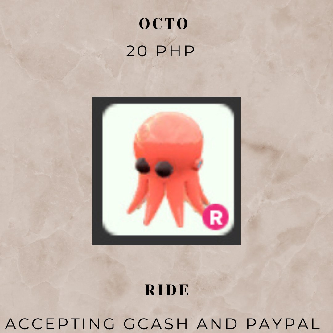 Adopt Me Pets |Octopus, Video Gaming, Gaming Accessories, In-Game ...