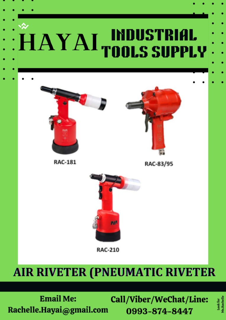 AIR RIVETER(PNEUMATIC RIVETER), Commercial & Industrial, Industrial ...