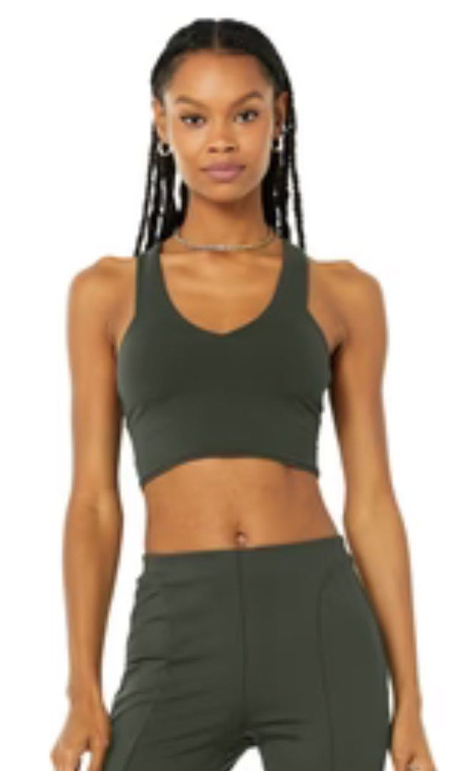 Alo Airbrush real bra tank, Women's Fashion, Activewear on Carousell