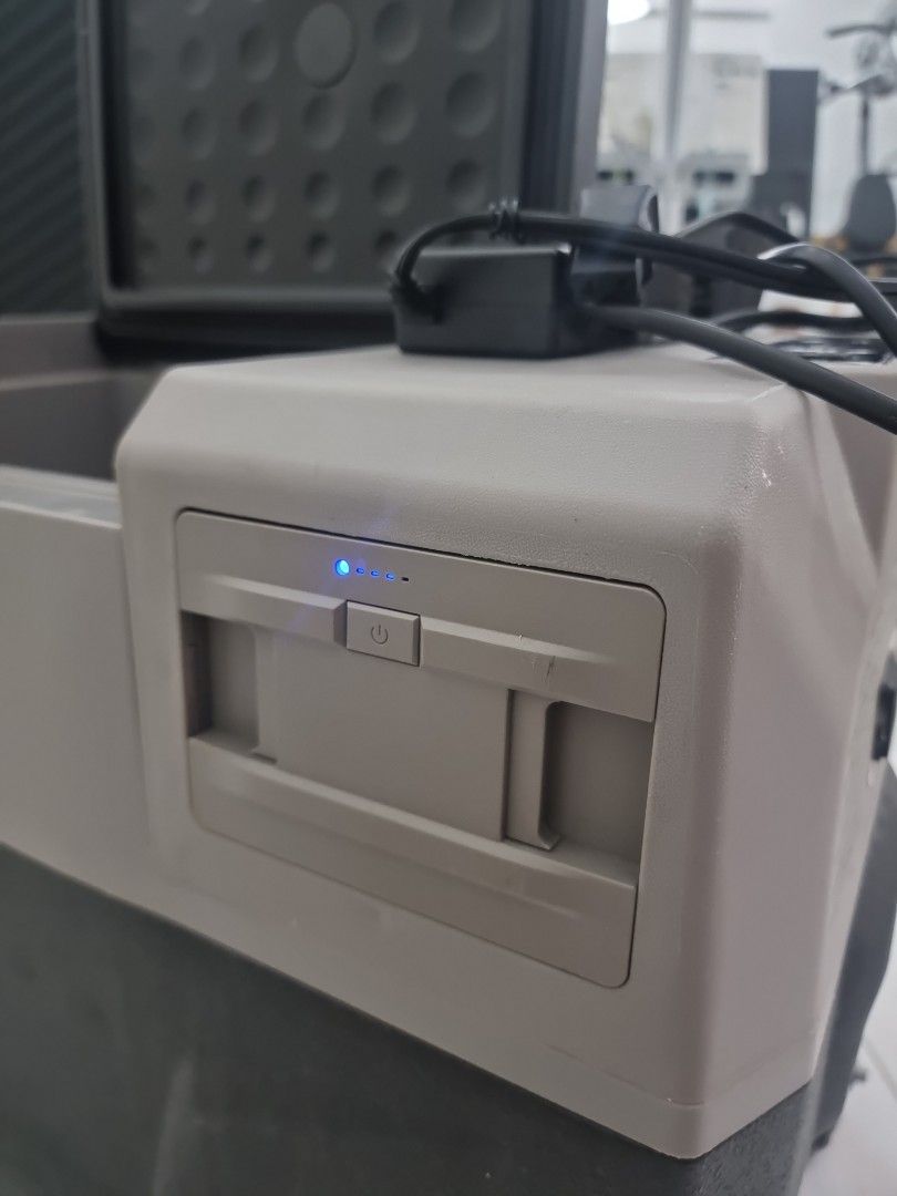 Alpicool battery portable fridge freezer refrigerator trolley wheels ...