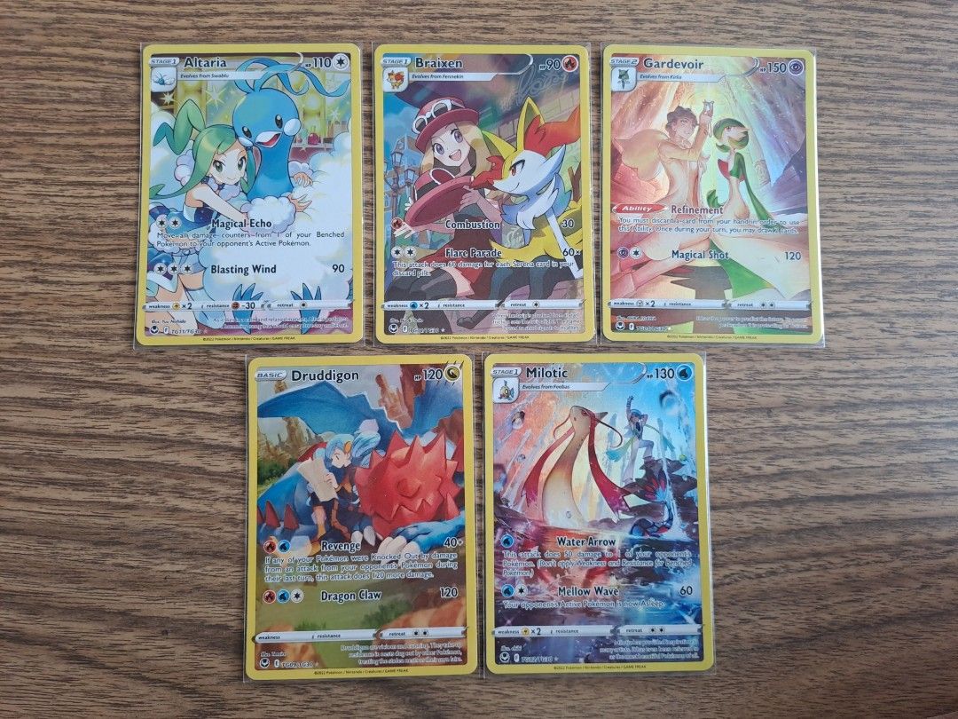 Altaria Braxien Gardevoir Druddigon Milotic TG Silver Tempest ST ...