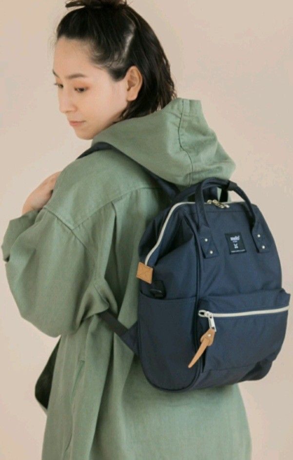 Anello Backpack Black with gold hardware (Small size), Women's Fashion ...