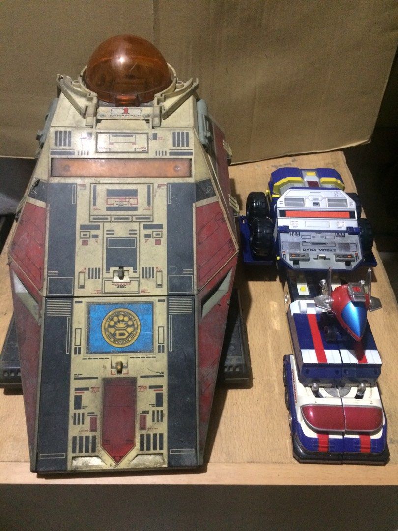 Bandai.. godaikin.. dynaman robot and its carrier, Hobbies & Toys, Toys ...