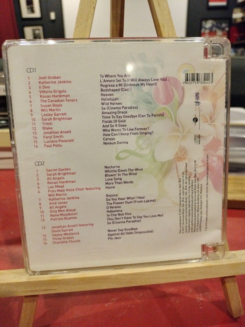 Beautiful Voices 2 CD set (Josh Groban, Sarah Brightman, Pavarotti ...