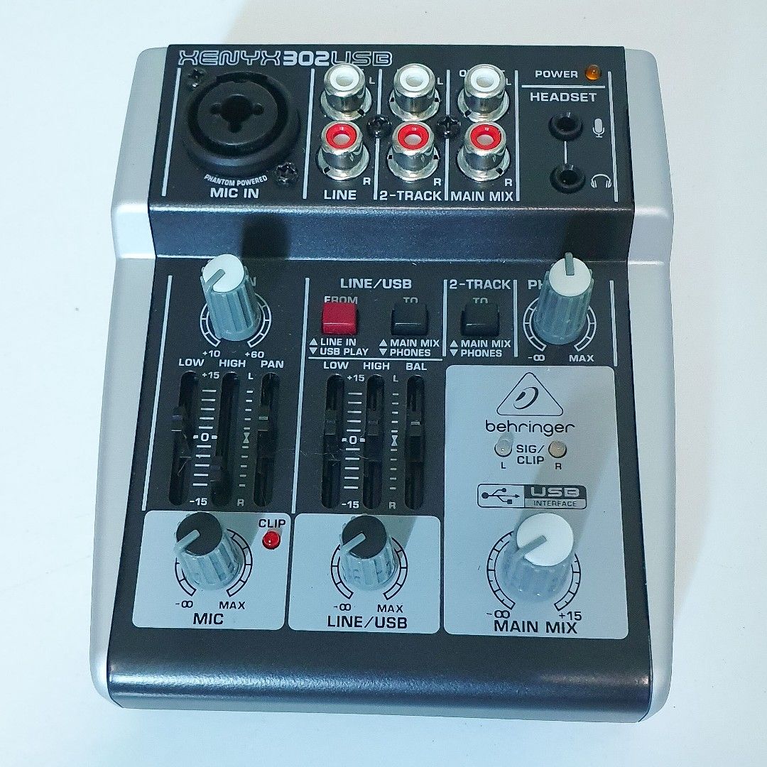 Behringer 302USB Audio Mixer Audio Interface, Audio, Other Audio Equipment on Carousell