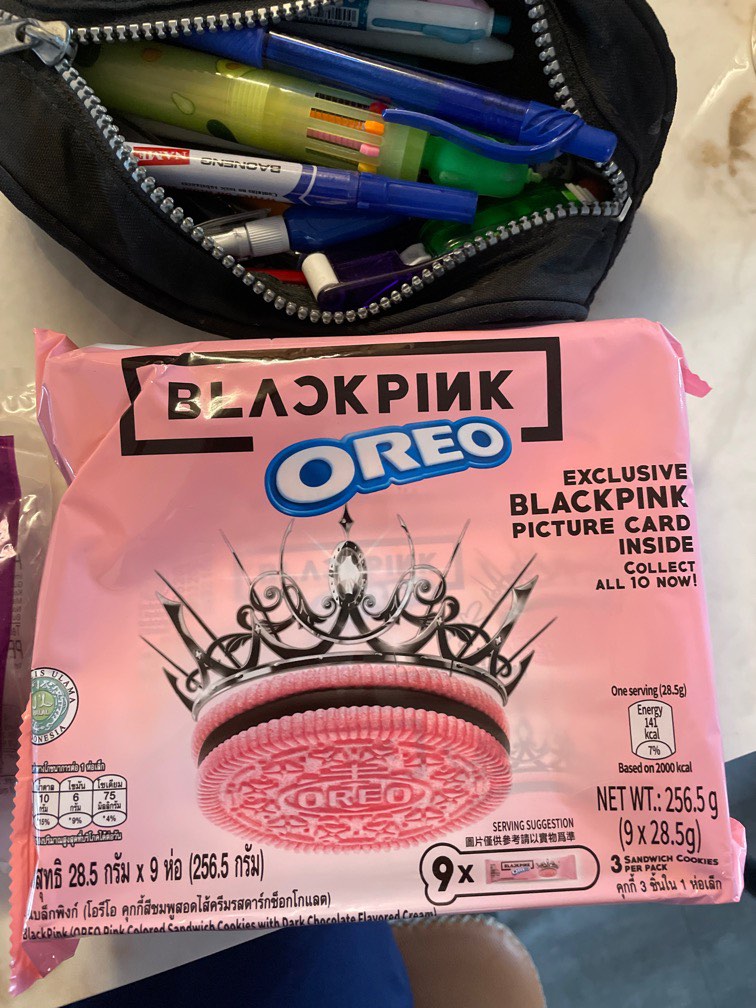 Blackpink Oreo pink, Food & Drinks, Packaged & Instant Food on Carousell