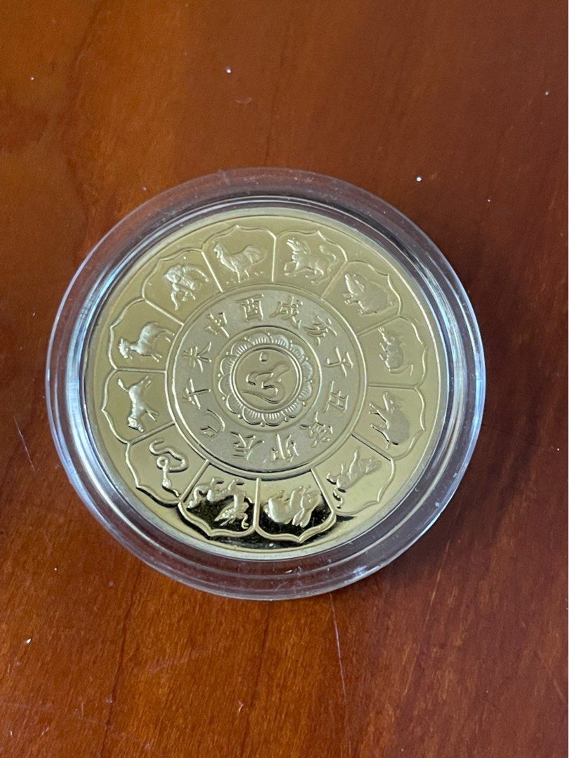 Blessed Authentic Dharmachakra Gold Coin - Buddha Tooth Relic Singapore ...